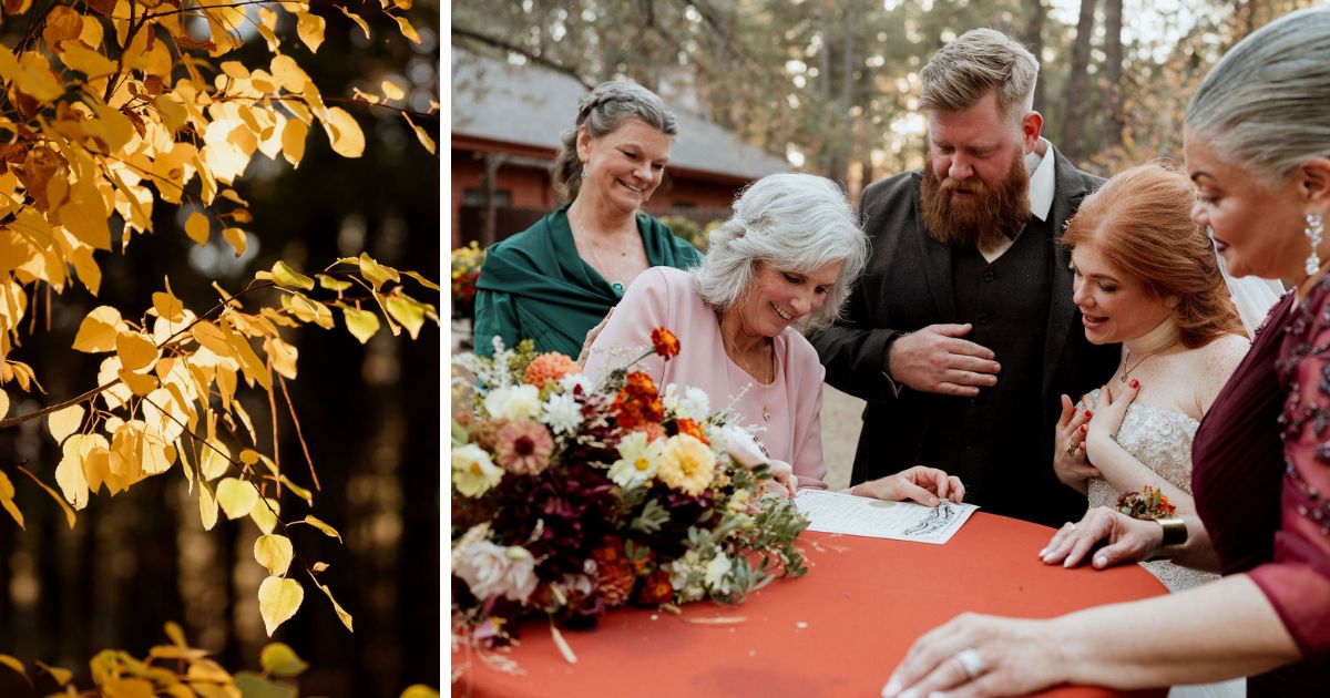 Cozy Flagstaff Fall Wedding | Elopement Photographer | Maya Papaya Pictures